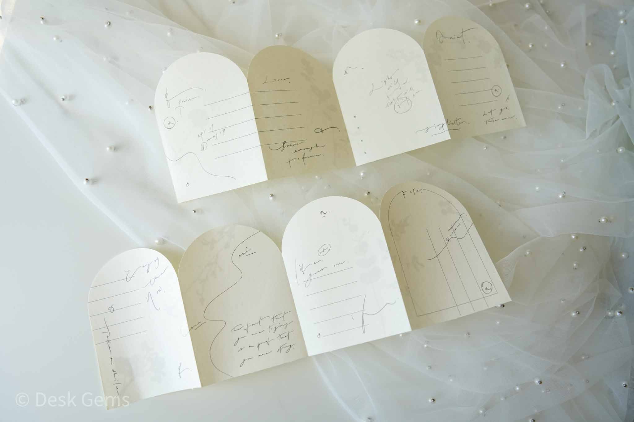 Mr. Eggplant Arch Memo Sheet Sets – Desk Gems