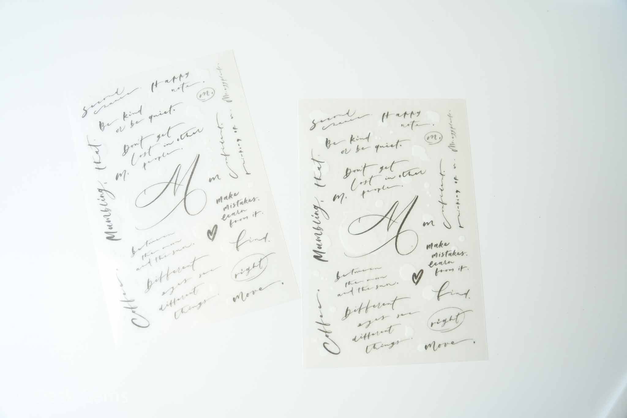 Mr. Eggplant Transfer Sticker - Mumbling – Desk Gems