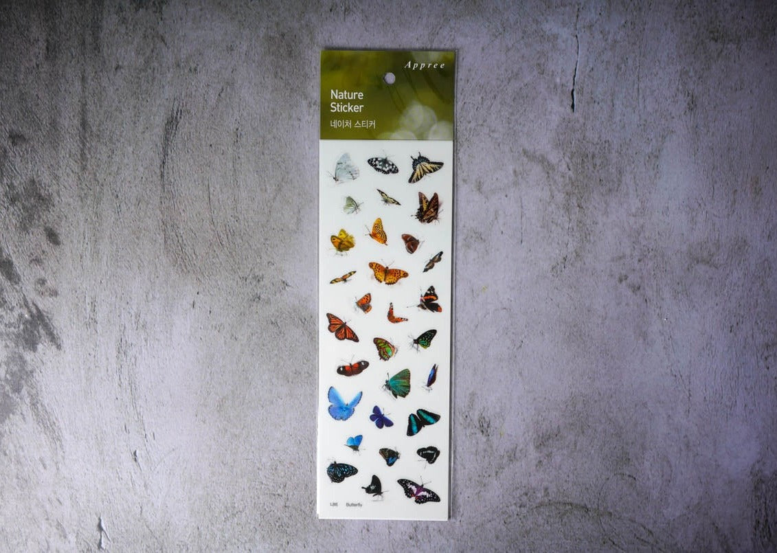 Appree Nature Stickers - Butterfly – Desk Gems