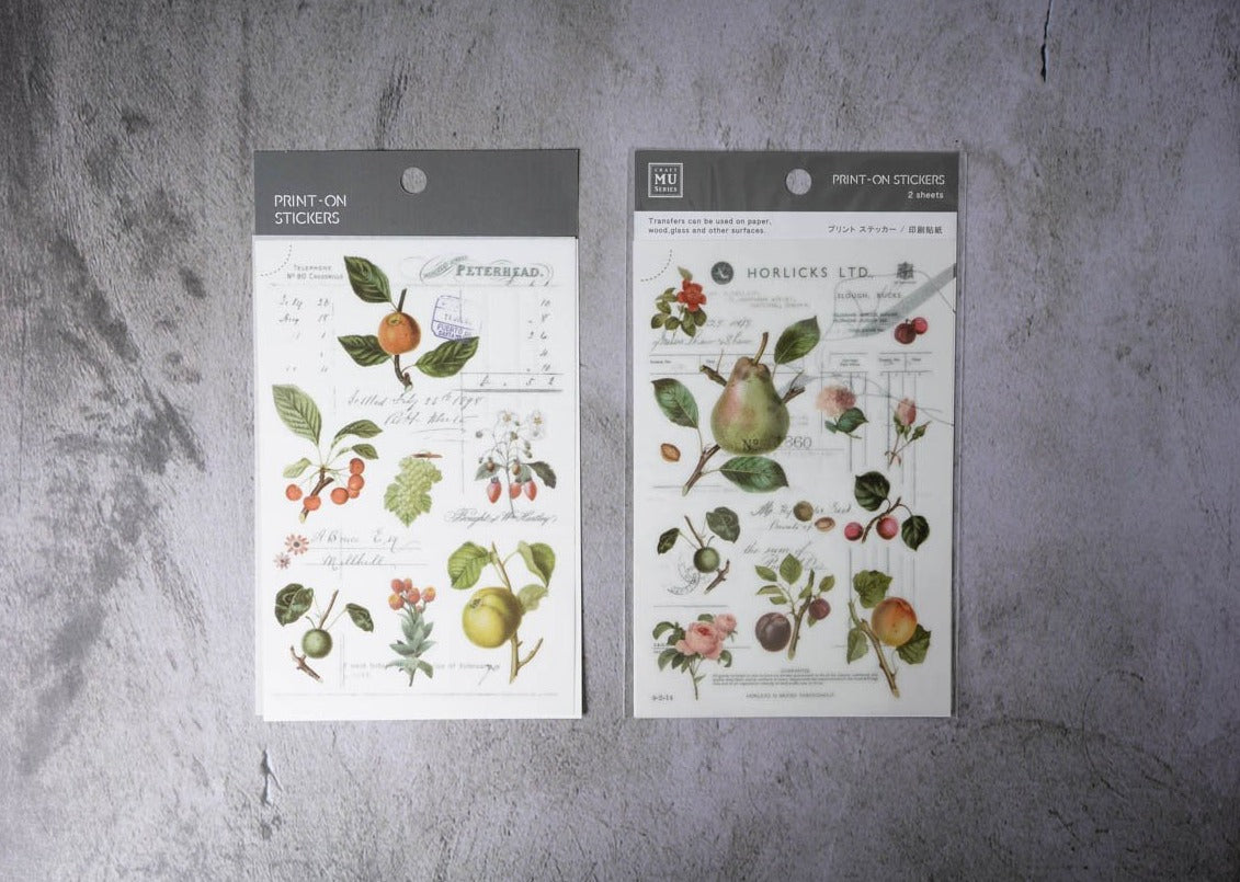 MU Print-on Stickers - No. 126 - Fruits – Desk Gems
