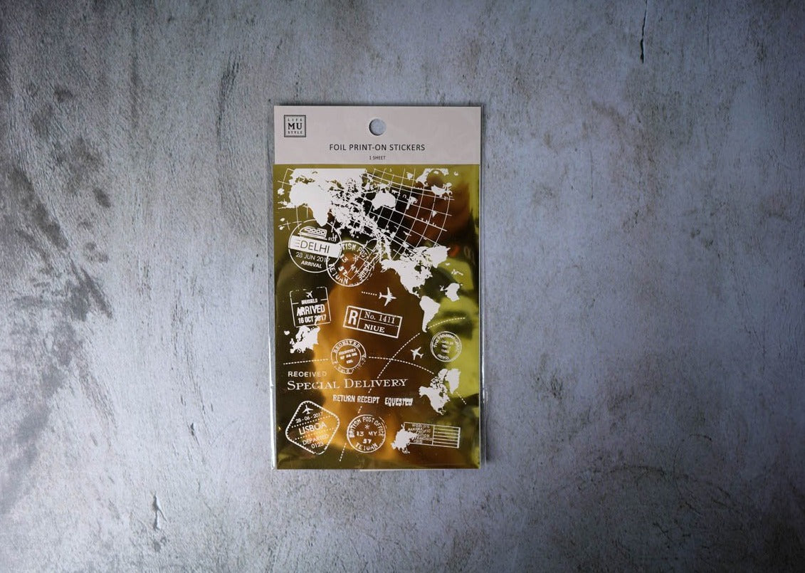 MU Foil Print-on Stickers - Travel – Desk Gems