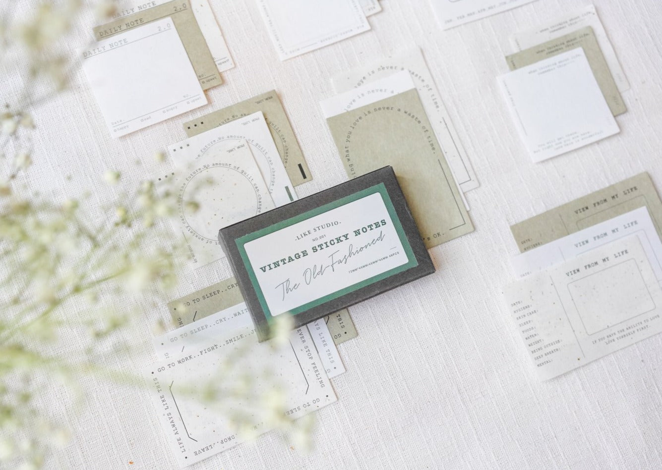 Like Studio Vintage Note Cards - Cool Color – Desk Gems