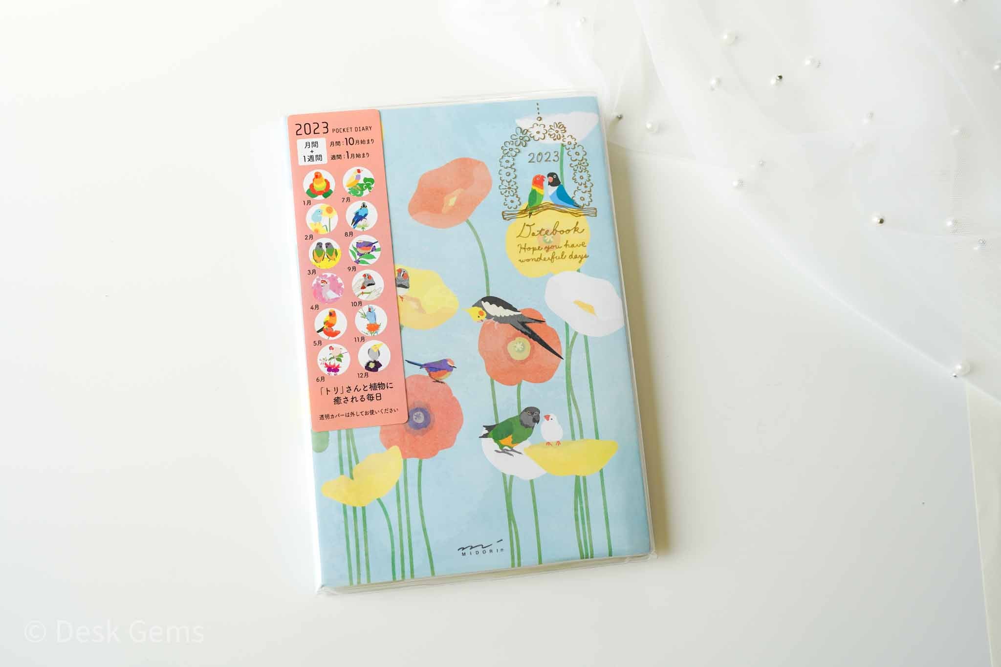 Midori 2023 B6 Pocket Diary - Bird (English) – Desk Gems