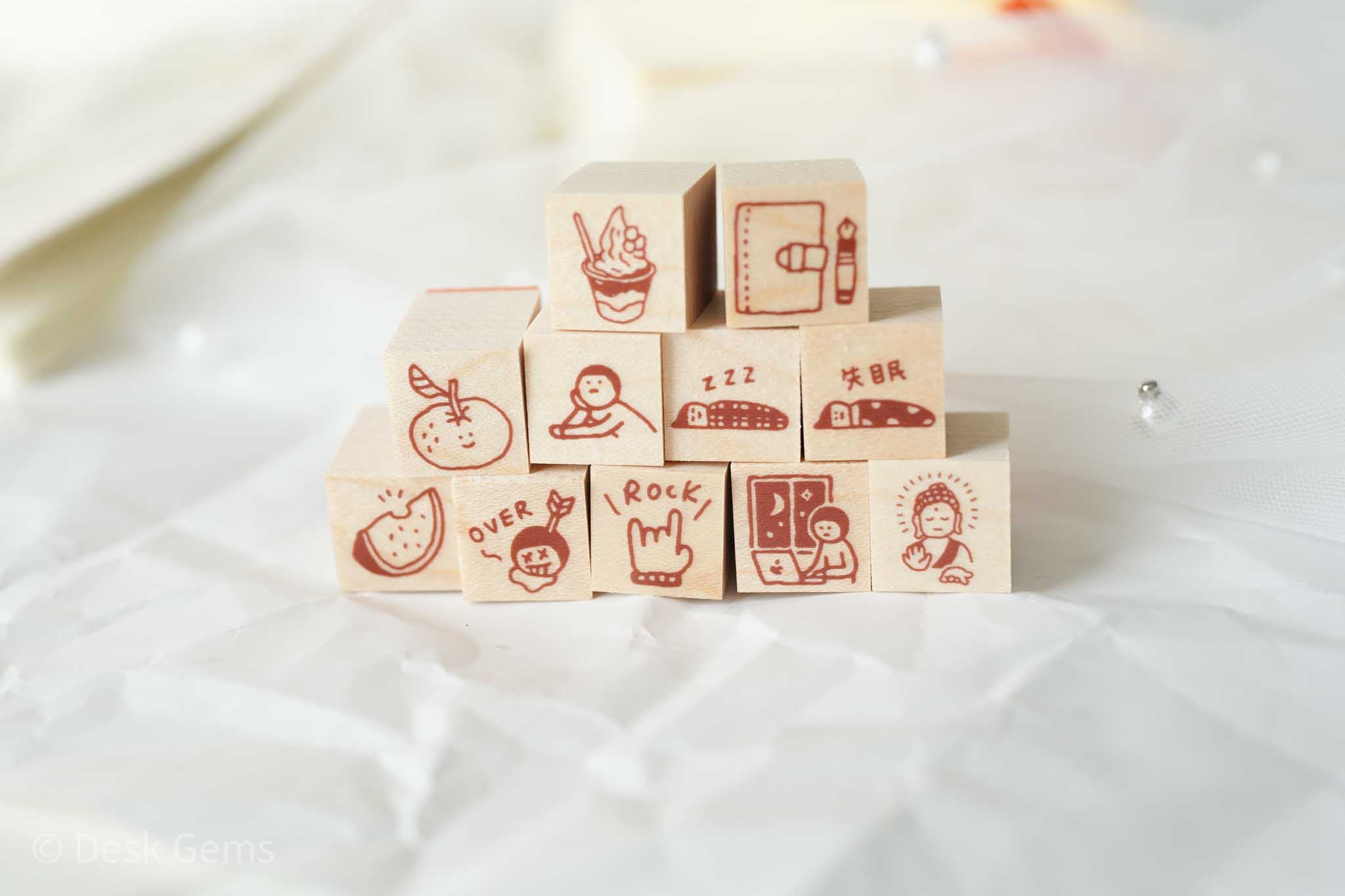 Littlelu Mini Stamps - 1.5 x 1.5 cm – Desk Gems