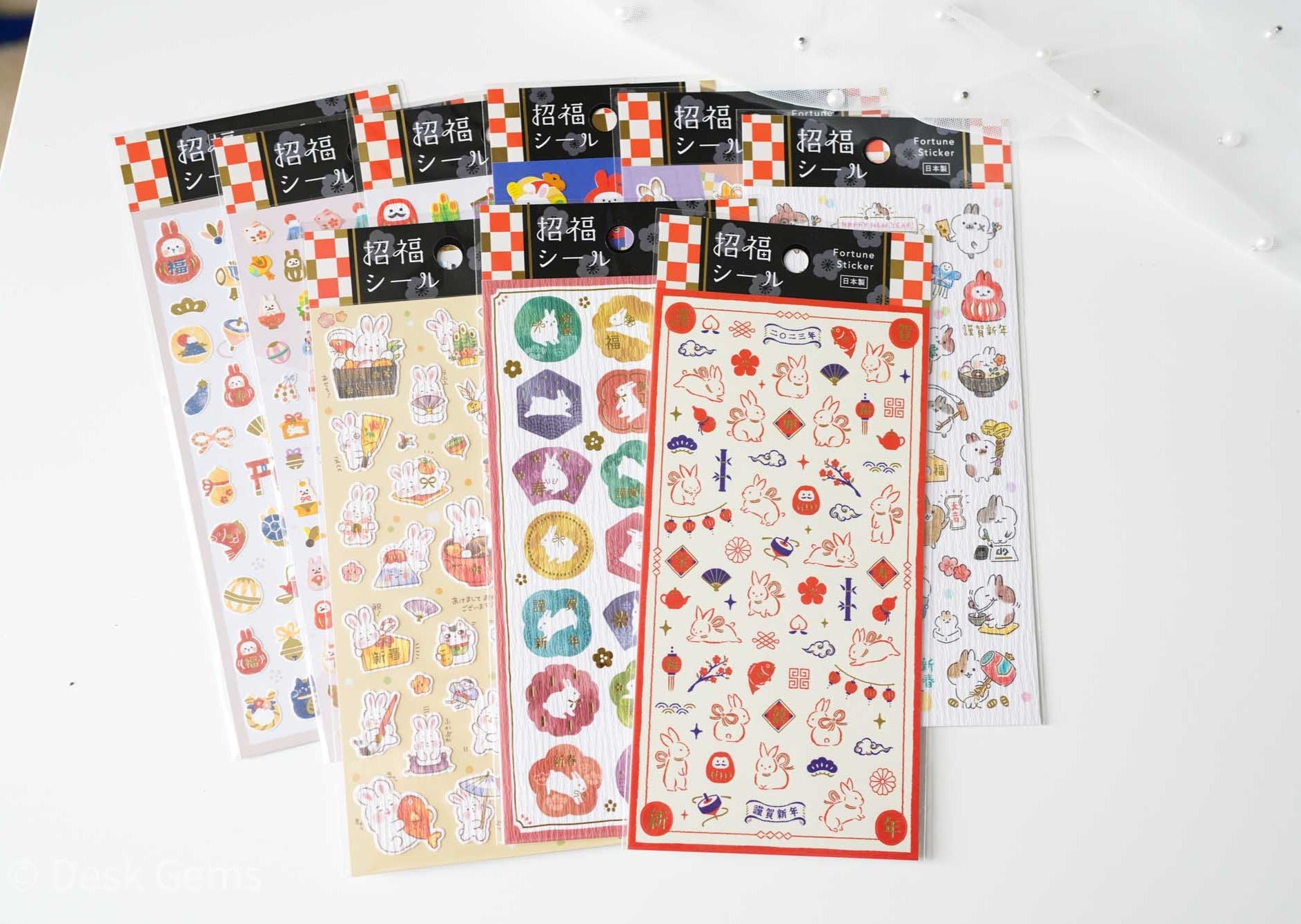 Mind Wave New Year Fortune Stickers - Year of the Rabbit – Desk Gems